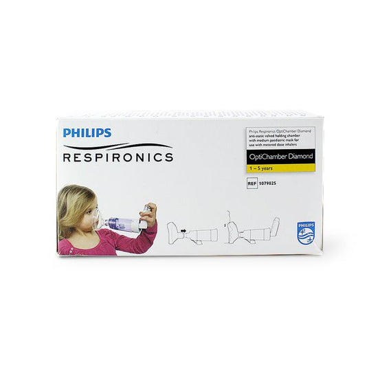 Respironics Optichamber Diamond Medium mask 1-5 Years – Drops Pharmacy