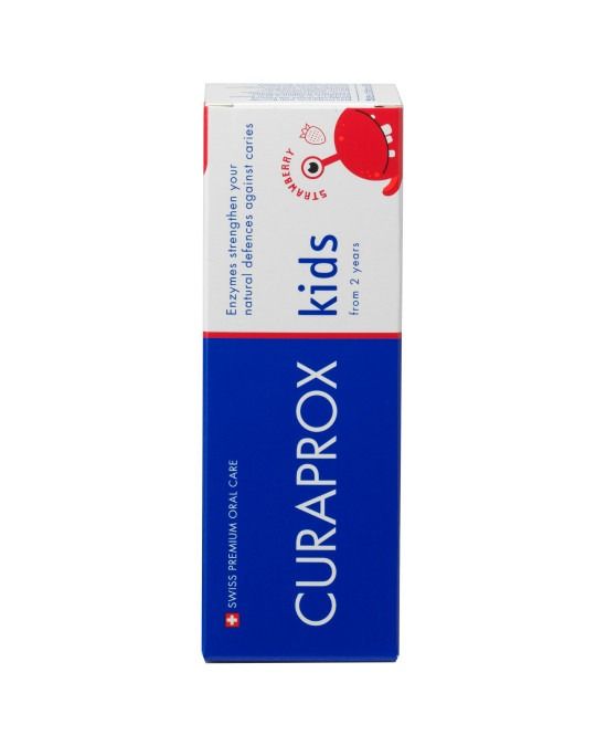 Curaprox Enzycal Kids Strawberry Flavor Toothpaste 950 PPM, 60 ml ...